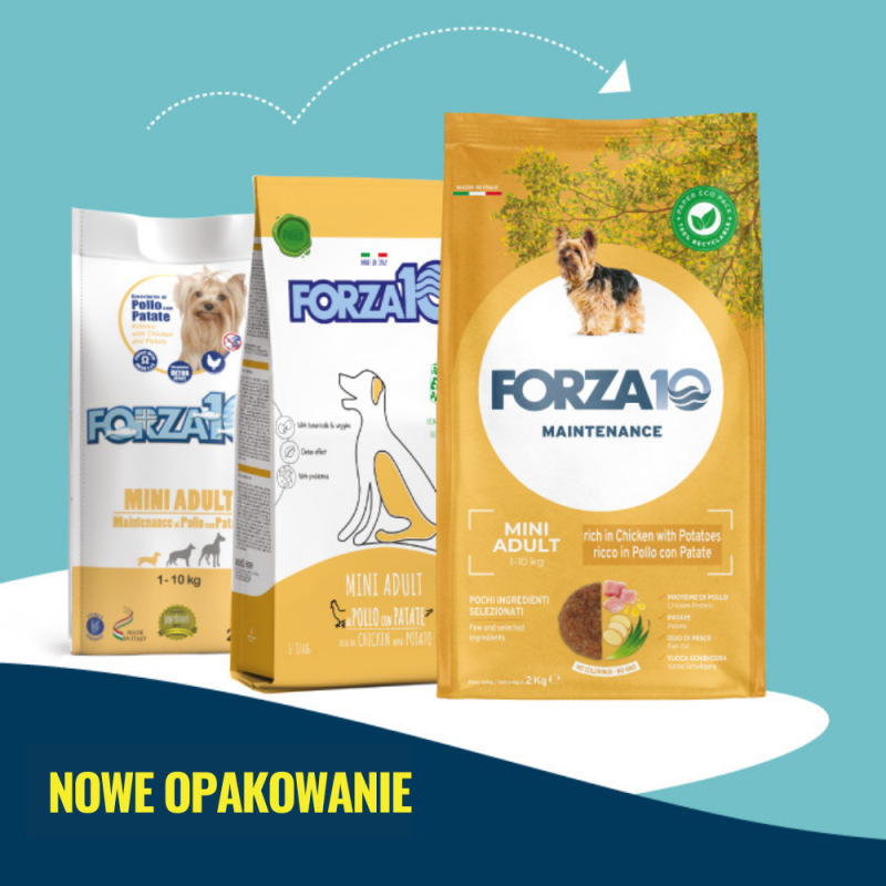 Karma dla psów małych ras - Forza10 Mini Maintenance z kurczakiem i ziemniakami